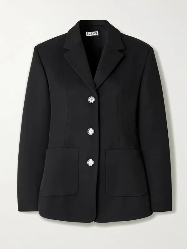 Loewe Wool-blend Blazer - Black