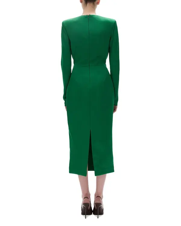 Rachel Gilbert Plunge Neck Dress