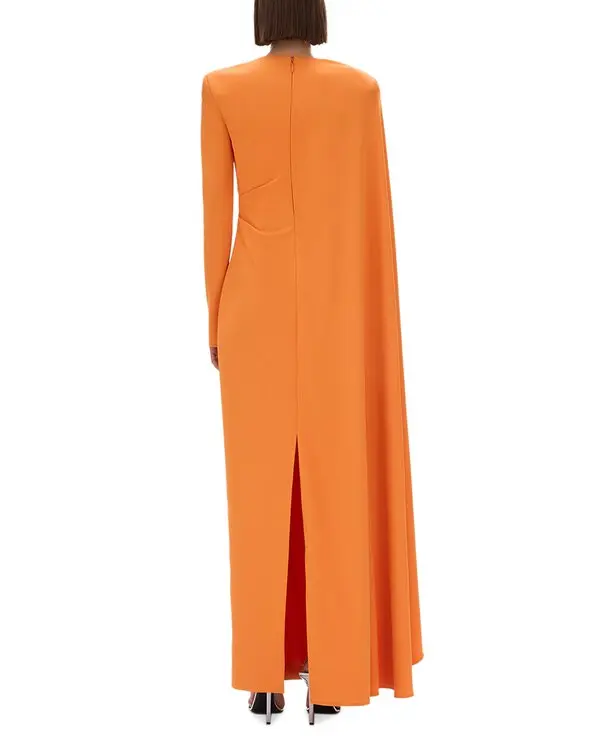 Rachel Gilbert Dion Cape Gown - Orange