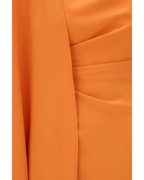 Rachel Gilbert Dion Cape Gown - Orange
