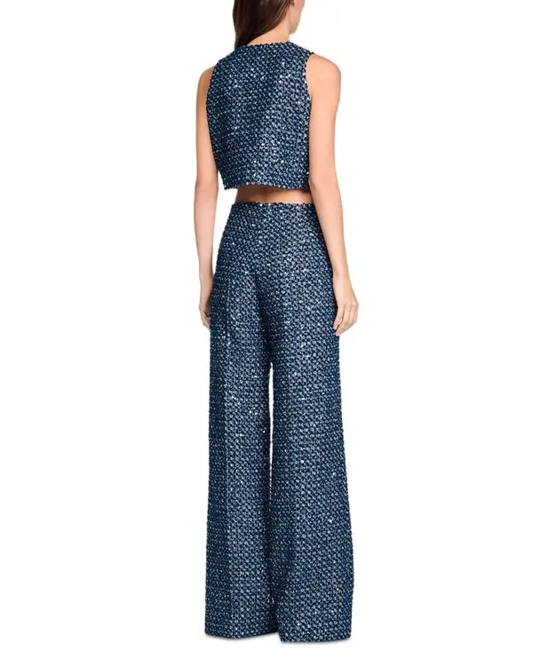 Sandro Sequin Crop Top