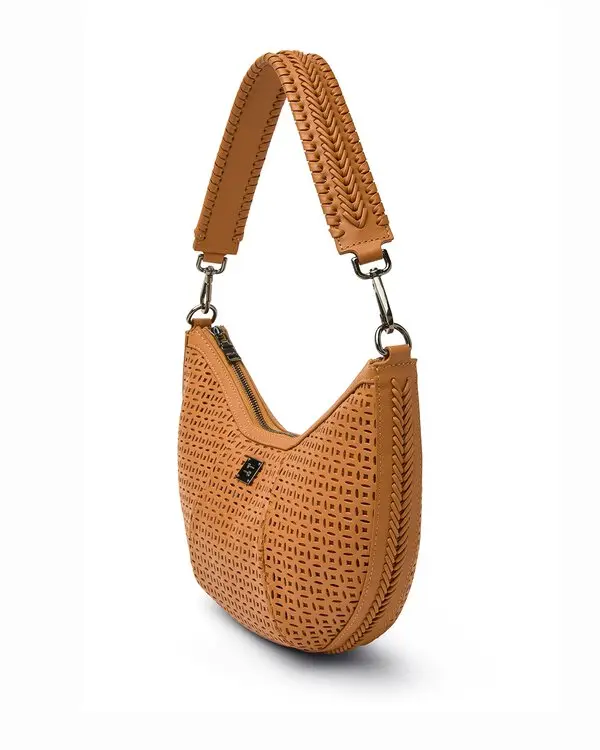 THINK ROYLN Posh Cut Out Leather Shoulder Bag - Terracotta
