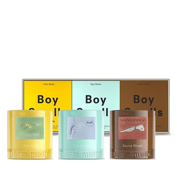 BOY SMELLS Spa Smells Votive Candle Trio, Pack Of Three 2.8 Oz. Candles Exclusive - Multi