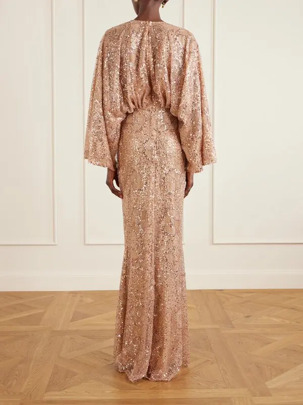 Elie Saab Embellished Silk-blend Tulle Gown