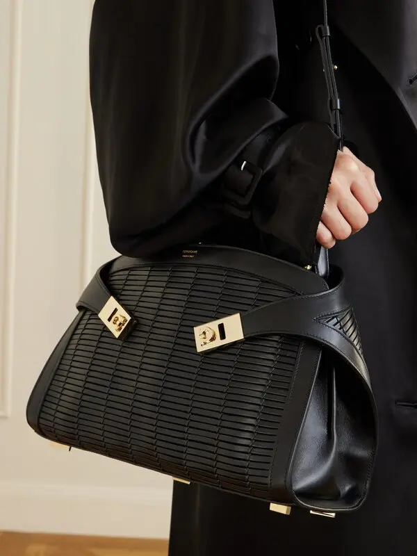 FERRAGAMO Hug Small Embellished Leather Tote