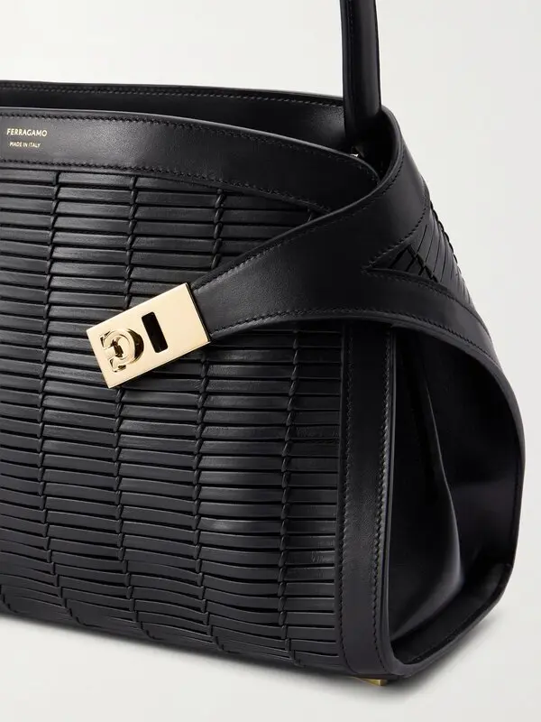 FERRAGAMO Hug Small Embellished Leather Tote