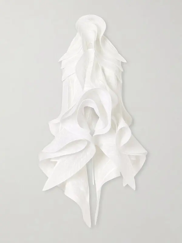 Maticevski Toile Wave Organza Top