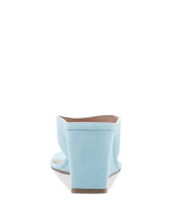 MARC FISHER LTD. Udena Wedge Sandals - Light Blue