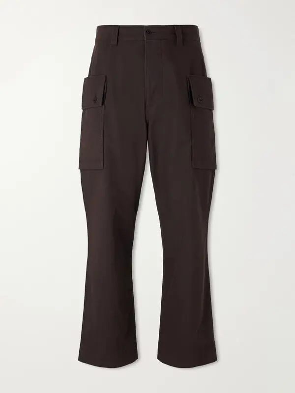 MARGARET HOWELL Straight-leg Cotton-twill Cargo Trousers