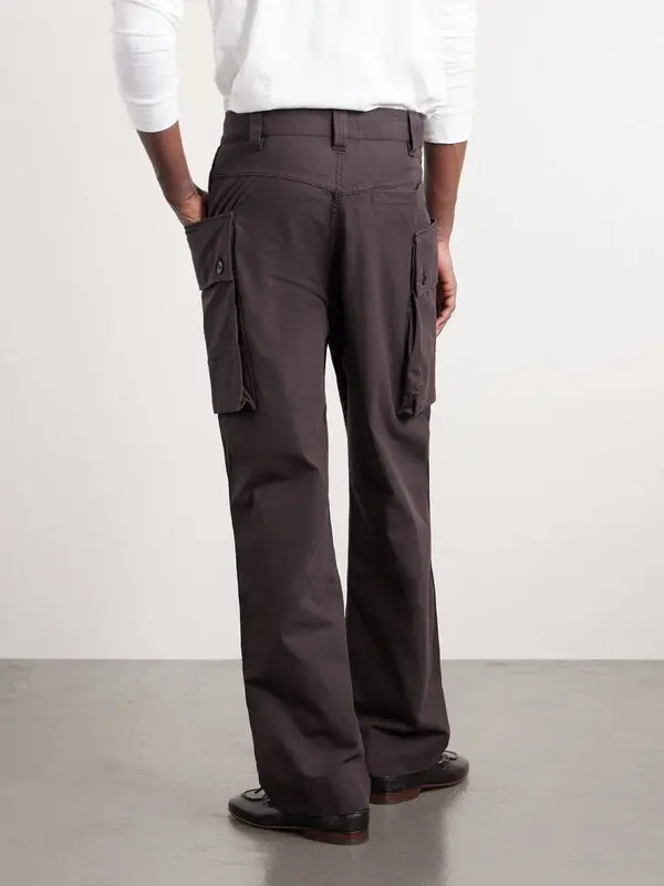 MARGARET HOWELL Straight-leg Cotton-twill Cargo Trousers