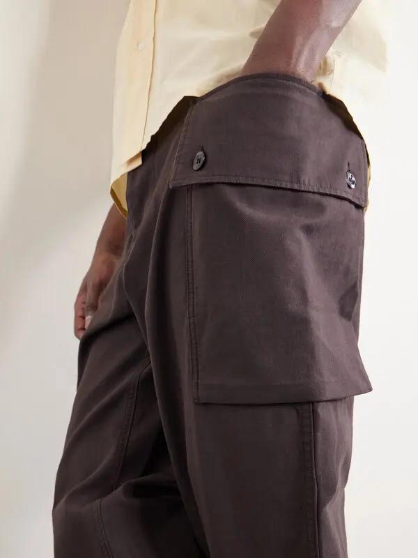 MARGARET HOWELL Straight-leg Cotton-twill Cargo Trousers
