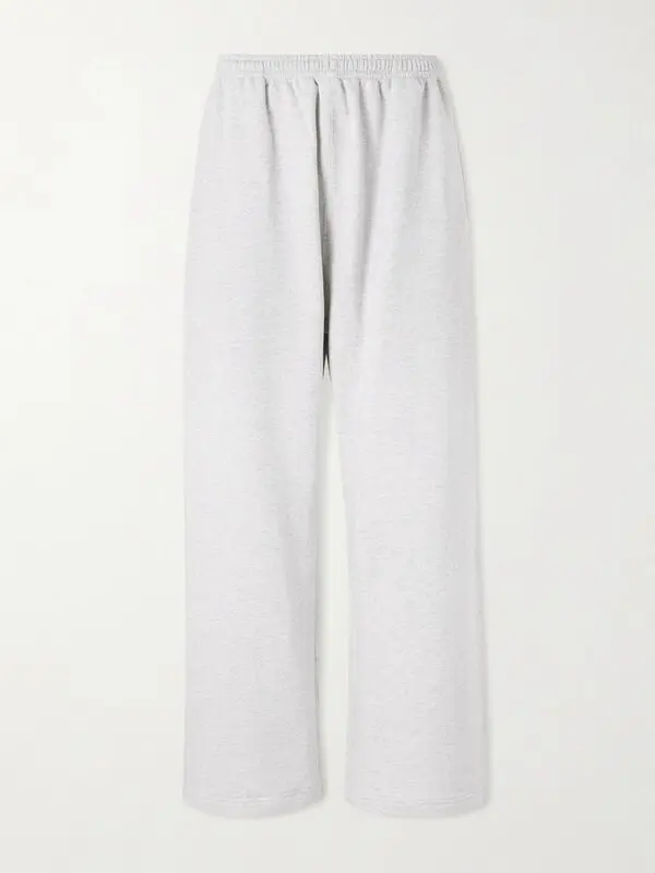 Acne Studios Prowser Oversized Wide-leg Cotton-blend Jersey Sweatpants