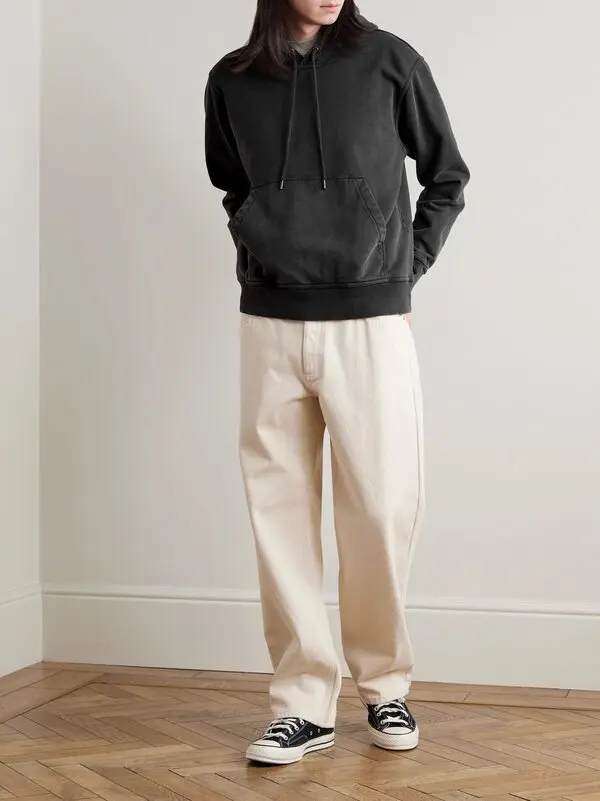 CORRIDOR Cotton-terry Hoodie - Black