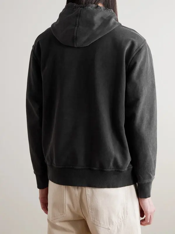 CORRIDOR Cotton-terry Hoodie - Black