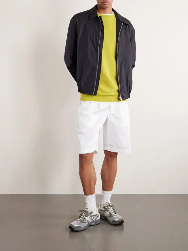 C.P. COMPANY Logo-appliquéd Cotton-fleece Sweatshirt