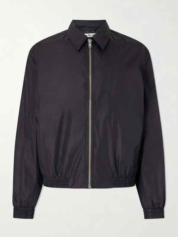 Acne Studios Okot Logo-print Nylon-taffeta Jacket - Black
