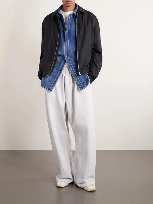 Acne Studios Okot Logo-print Nylon-taffeta Jacket - Black