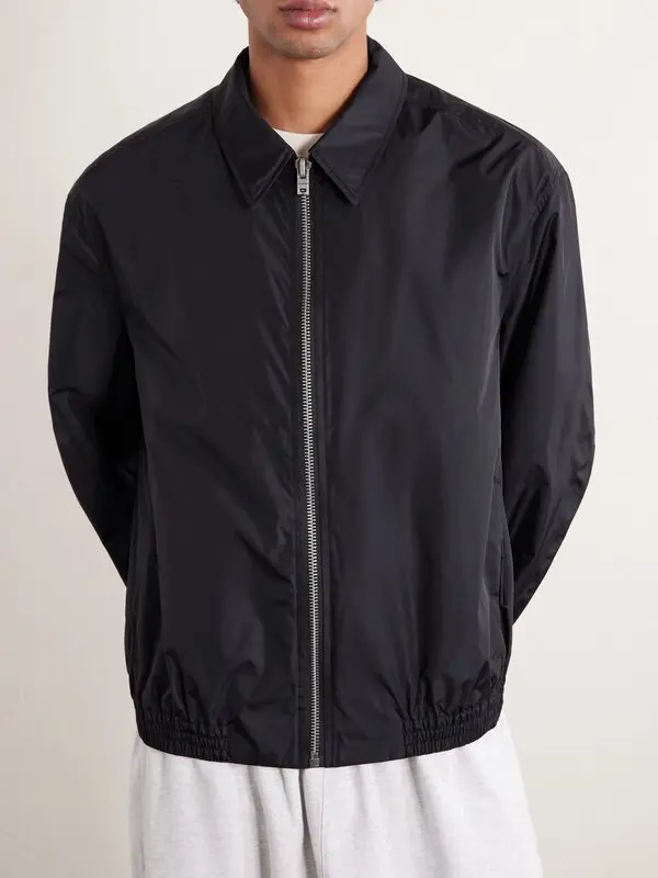 Acne Studios Okot Logo-print Nylon-taffeta Jacket - Black