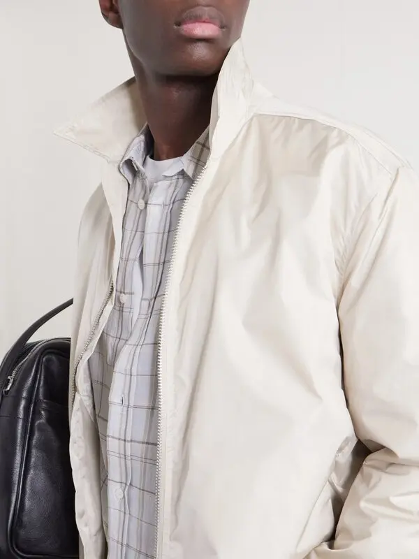 Acne Studios Okot Logo-print Nylon-taffeta Jacket - Neutrals