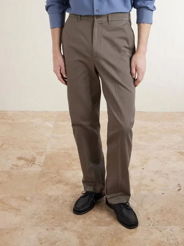 Dunhill Straight-leg Cotton-twill Chinos