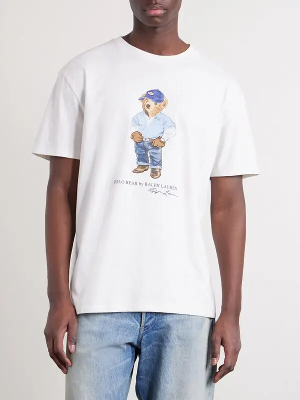 Polo Ralph Lauren Polo Bear Printed Cotton-jersey T-shirt