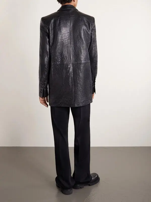 Rick Owens Concordian Textured-leather Jacket