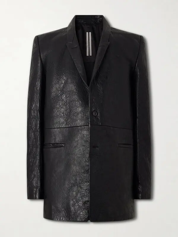 Rick Owens Concordian Textured-leather Jacket
