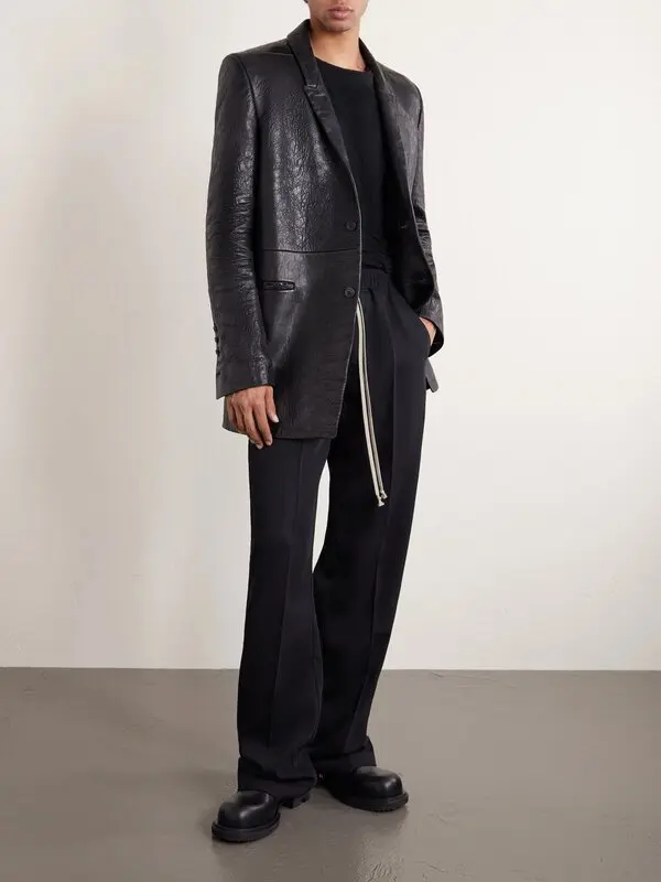 Rick Owens Concordian Textured-leather Jacket