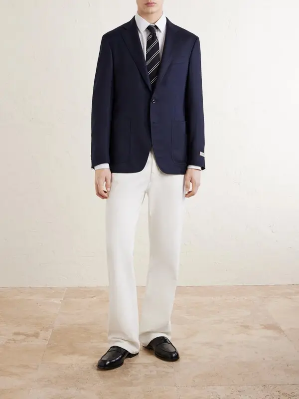 Canali Kei Cashmere-twill Blazer