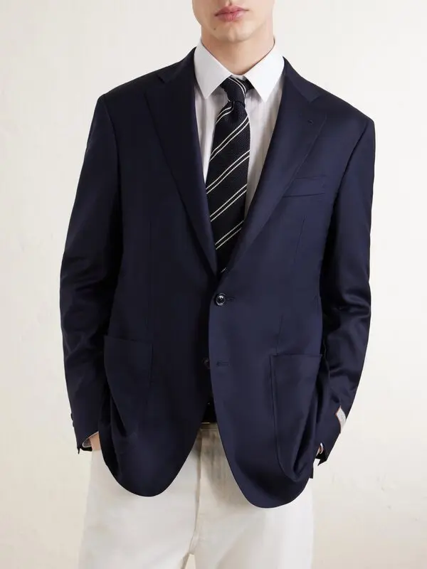 Canali Kei Cashmere-twill Blazer