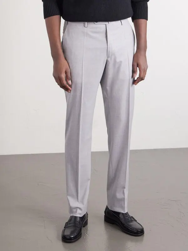 SLOWEAR Slim-leg Wool Trousers
