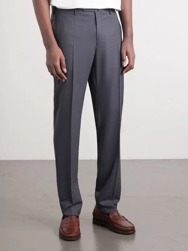SLOWEAR Slim-leg Wool Trousers