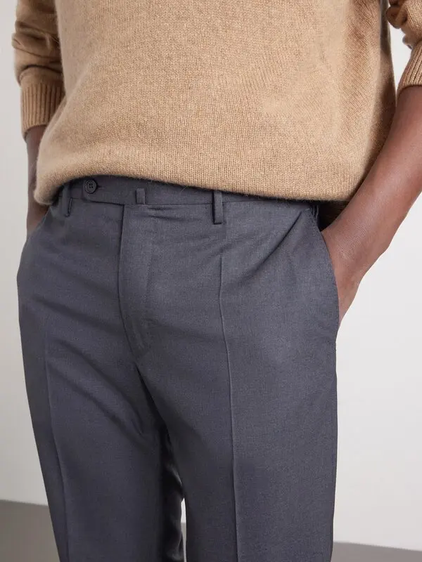 SLOWEAR Slim-leg Wool Trousers