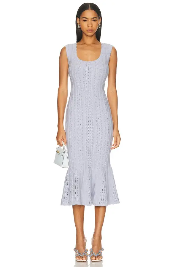 LoveShackFancy Tayleen Dress - Blue