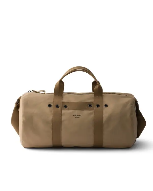 Prada Canvas Duffel Bag - Neutral