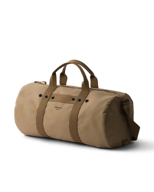 Prada Canvas Duffel Bag - Neutral