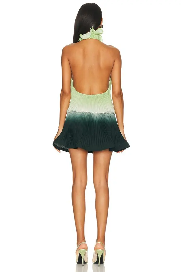 ROWEN ROSE Mini Dress - Green Degrade