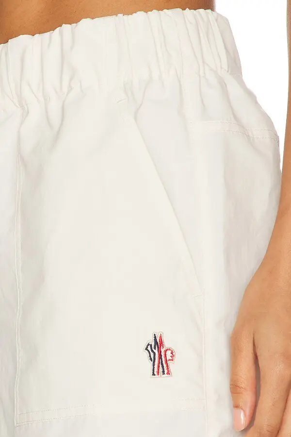 Moncler Lightweight Ripstop Shorts - Cream