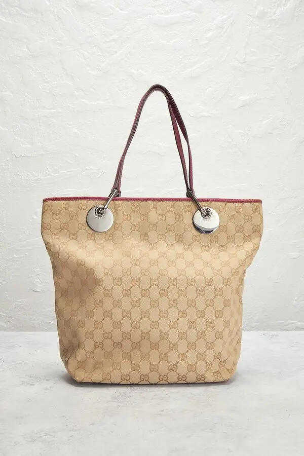 Gucci Eclipse Gg Canvas Tote Bag