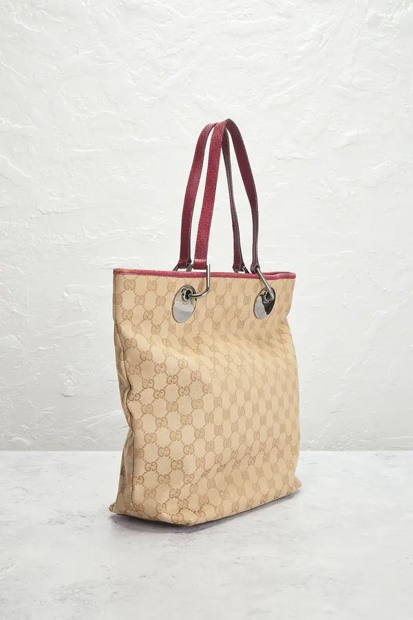 Gucci Eclipse Gg Canvas Tote Bag