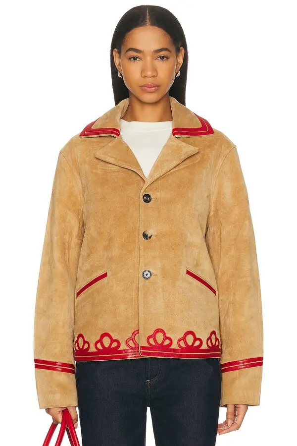 BODE Trefoil Suede Jacket