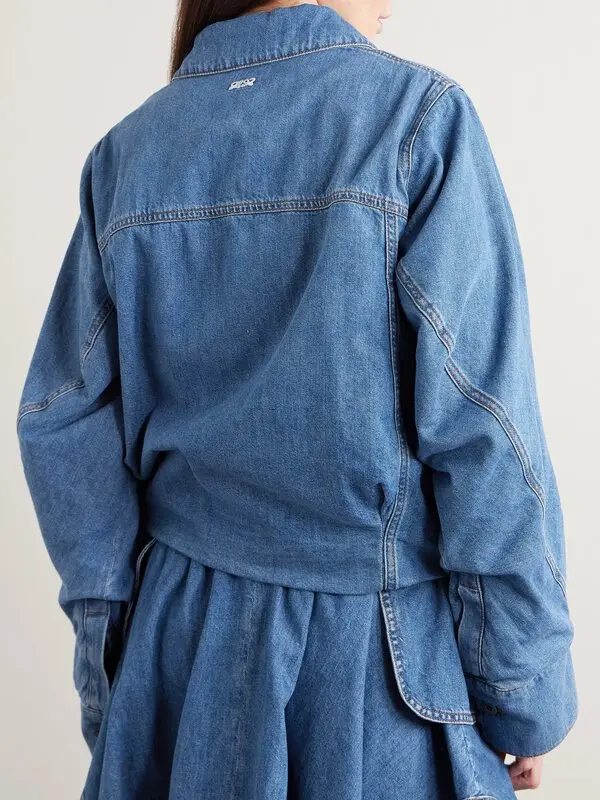 Loewe Gathered Denim Jacket