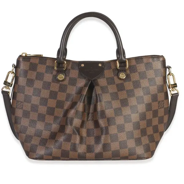 LOUIS VUITTON Damier Ebene Canvas Siena Pm - Brown