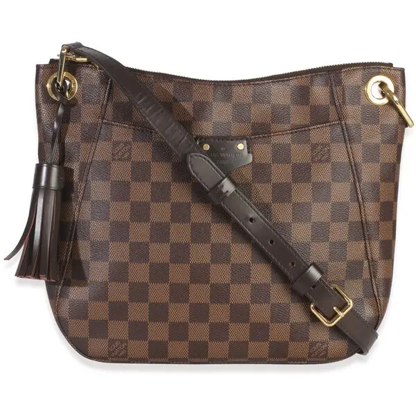 LOUIS VUITTON Damier Ebene South Bank Besace - Brown