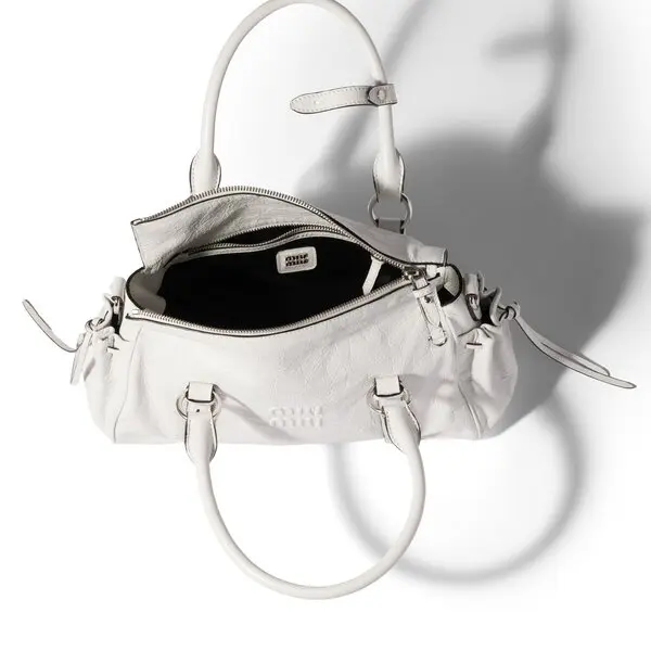Miu Miu Nappa Leather Handbag - White