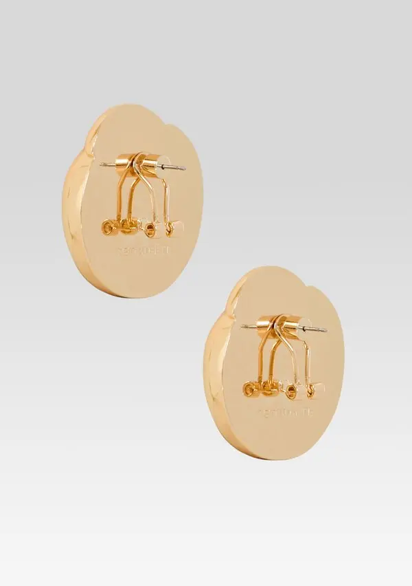 Retrofete Doma Sculptural Swirl Earrings - Gold