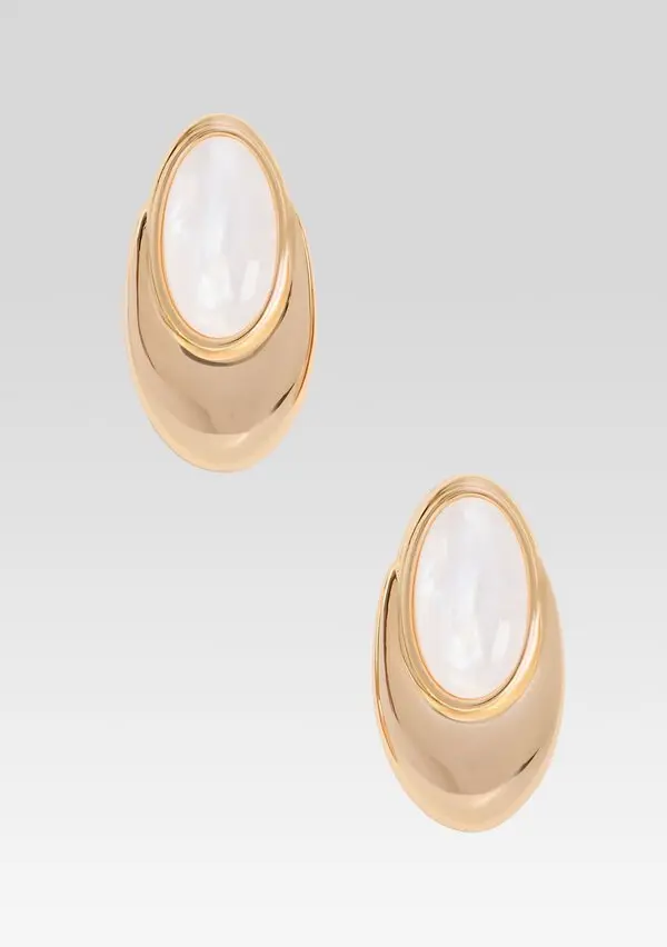 Retrofete Blare Earrings - Pearl/gold