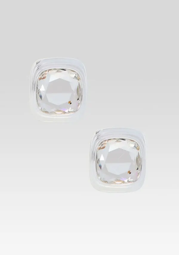 Retrofete Clive Earrings - Silver/crystal