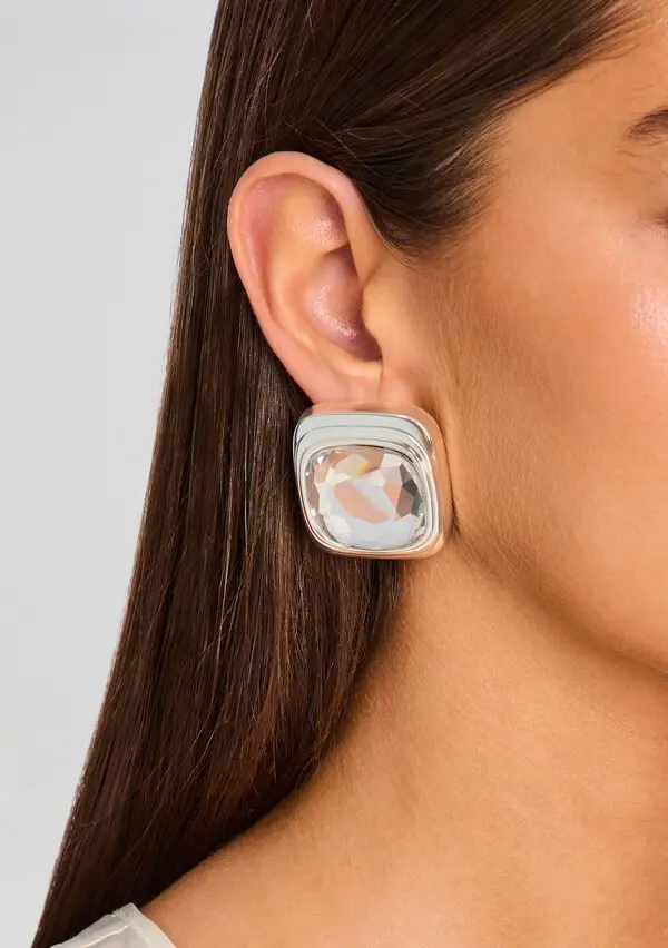 Retrofete Clive Earrings - Silver/crystal