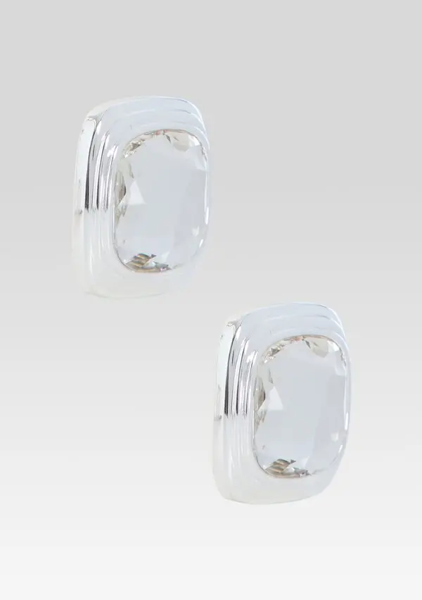 Retrofete Clive Earrings - Silver/crystal